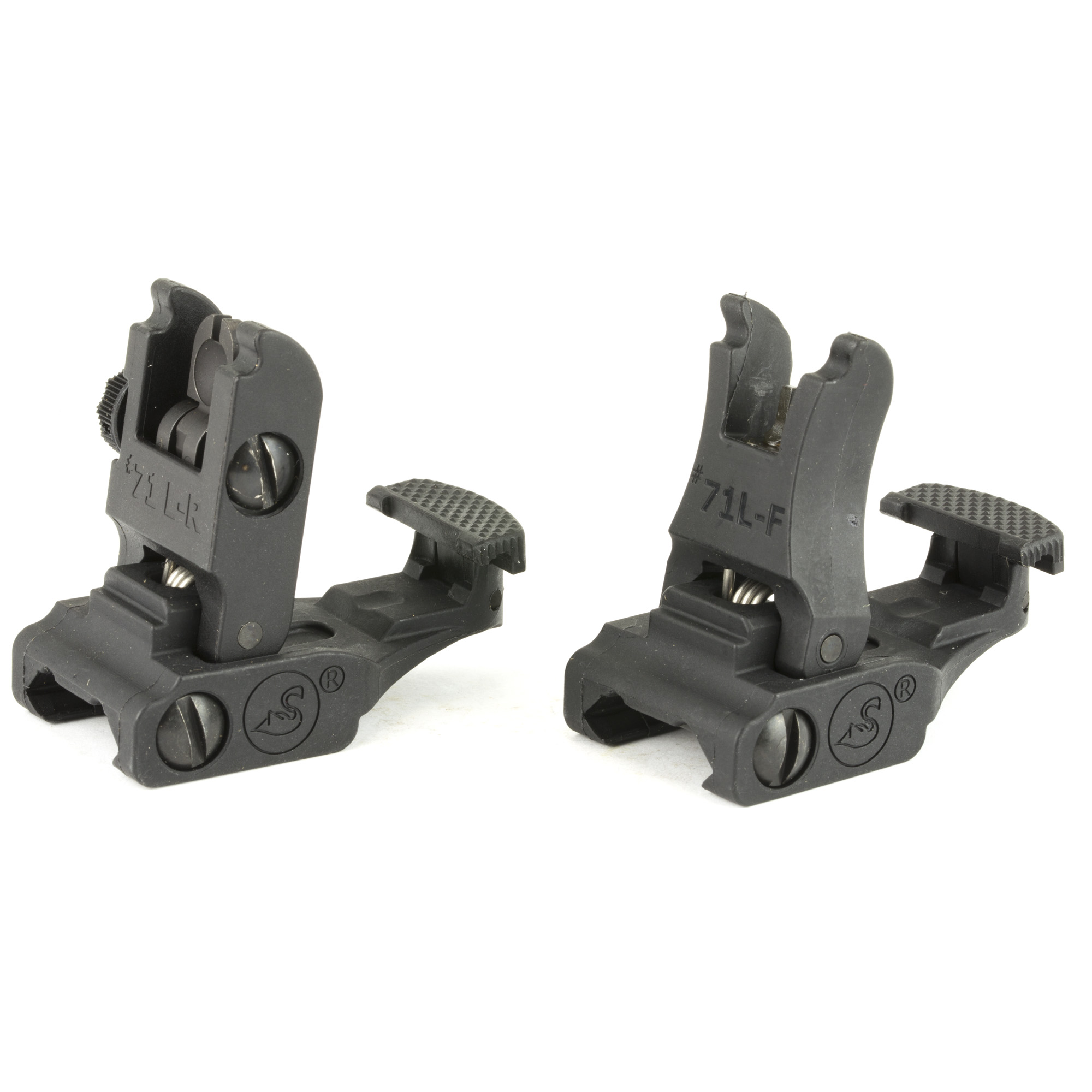 A.R.M.S.® #71L-F/R FRONT & REAR SIGHT SET - Black - Element Armament