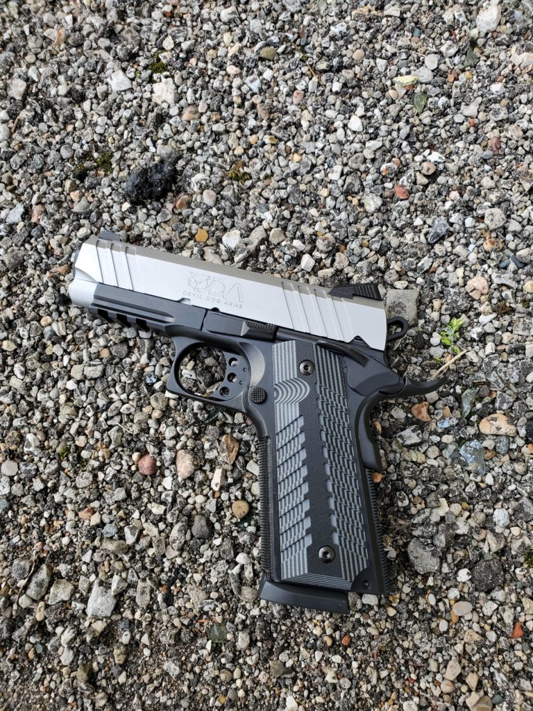 Devil Dog Arms 1911 w/Tac Rail - 3.5 inch barrel - Black w/Stainless ...