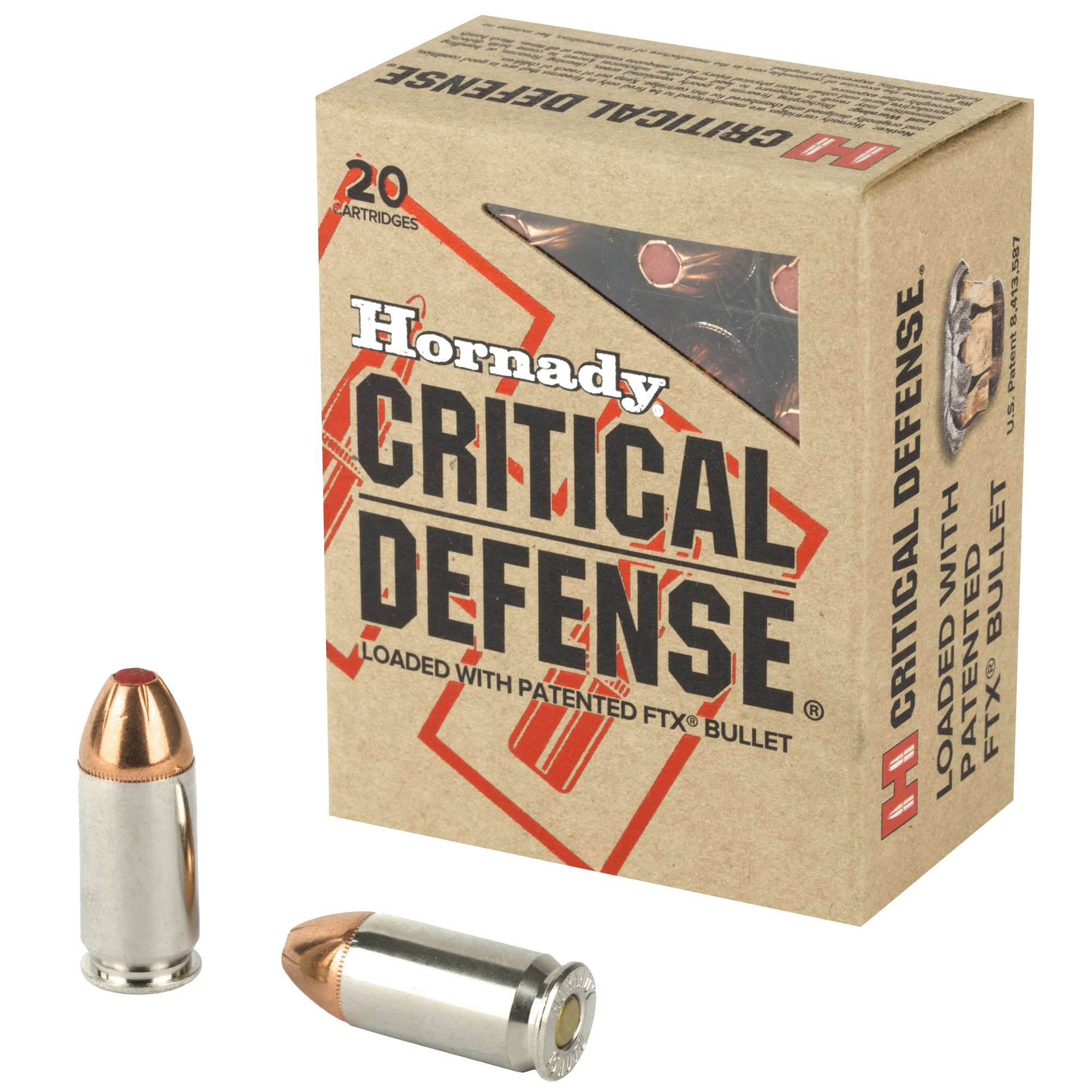 Hornady Critical Defense 185 Grain 45 ACP - 20 rounds/box - Element ...